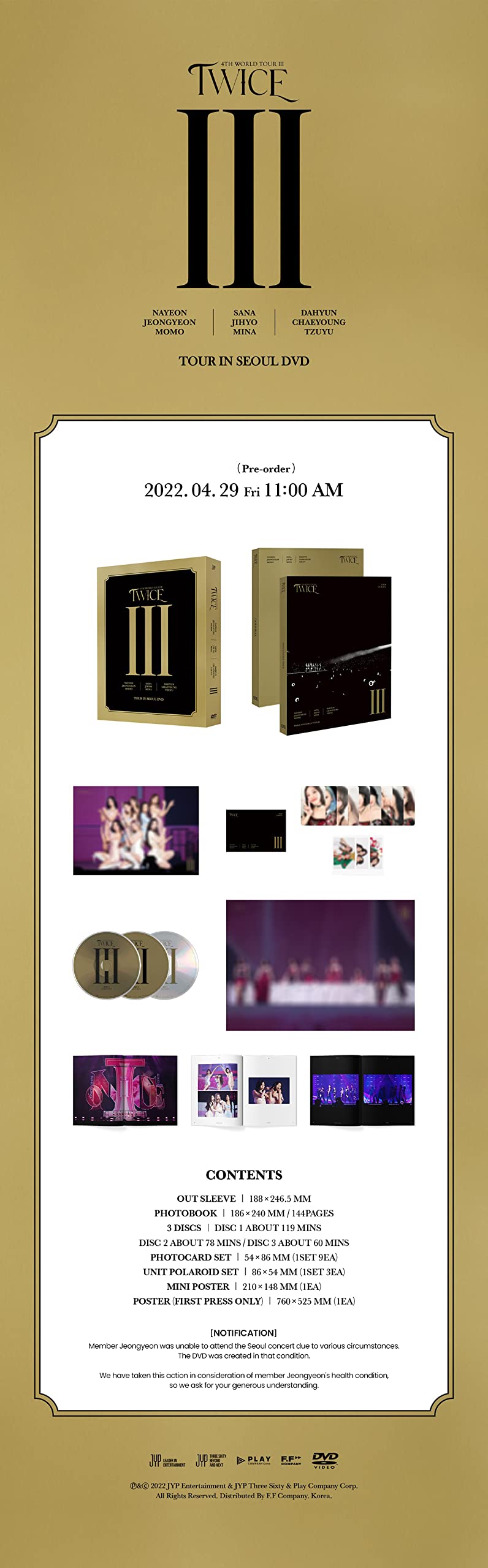 dreamus TWICE 4TH WORLD TOUR Ⅲ IN SEOUL [DVD] (Folded poster)
