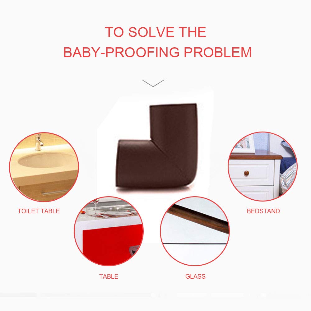 Edge Safety Corner Guards,Table Proofing Foam for Baby Safety, 16 ft Edge with 8 pcs Corner Cushions