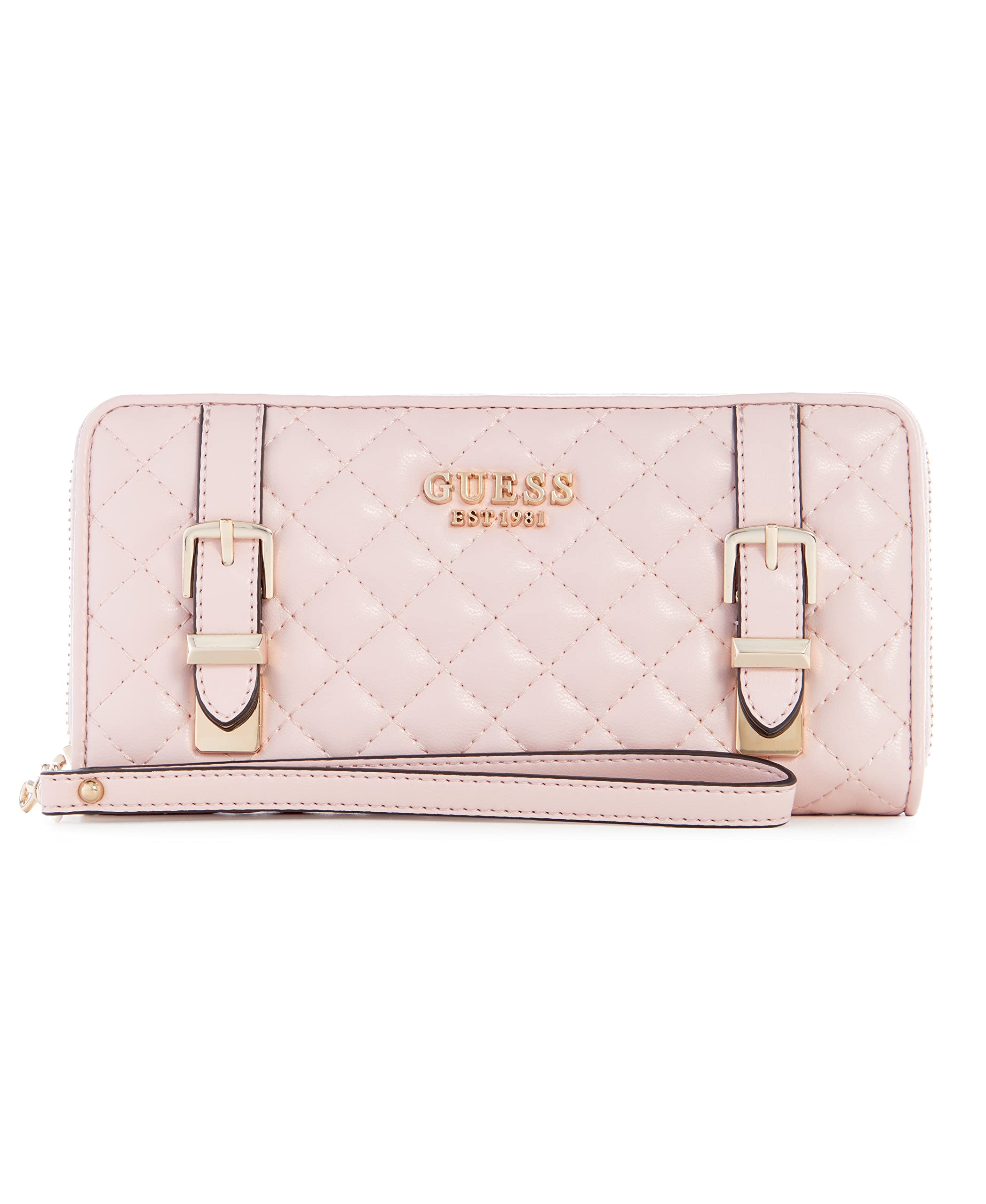 GUESS Adam Large Zip Around Wallet, Pale Rose