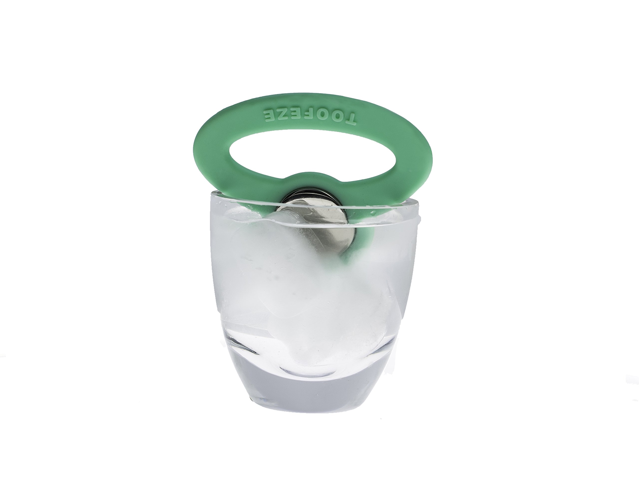 Toofeze Ice Cold Baby Teether Toy – Fast Pain Relief – All Natural Silicone and Stainless – Ages 3 mos+ (Mint Green)