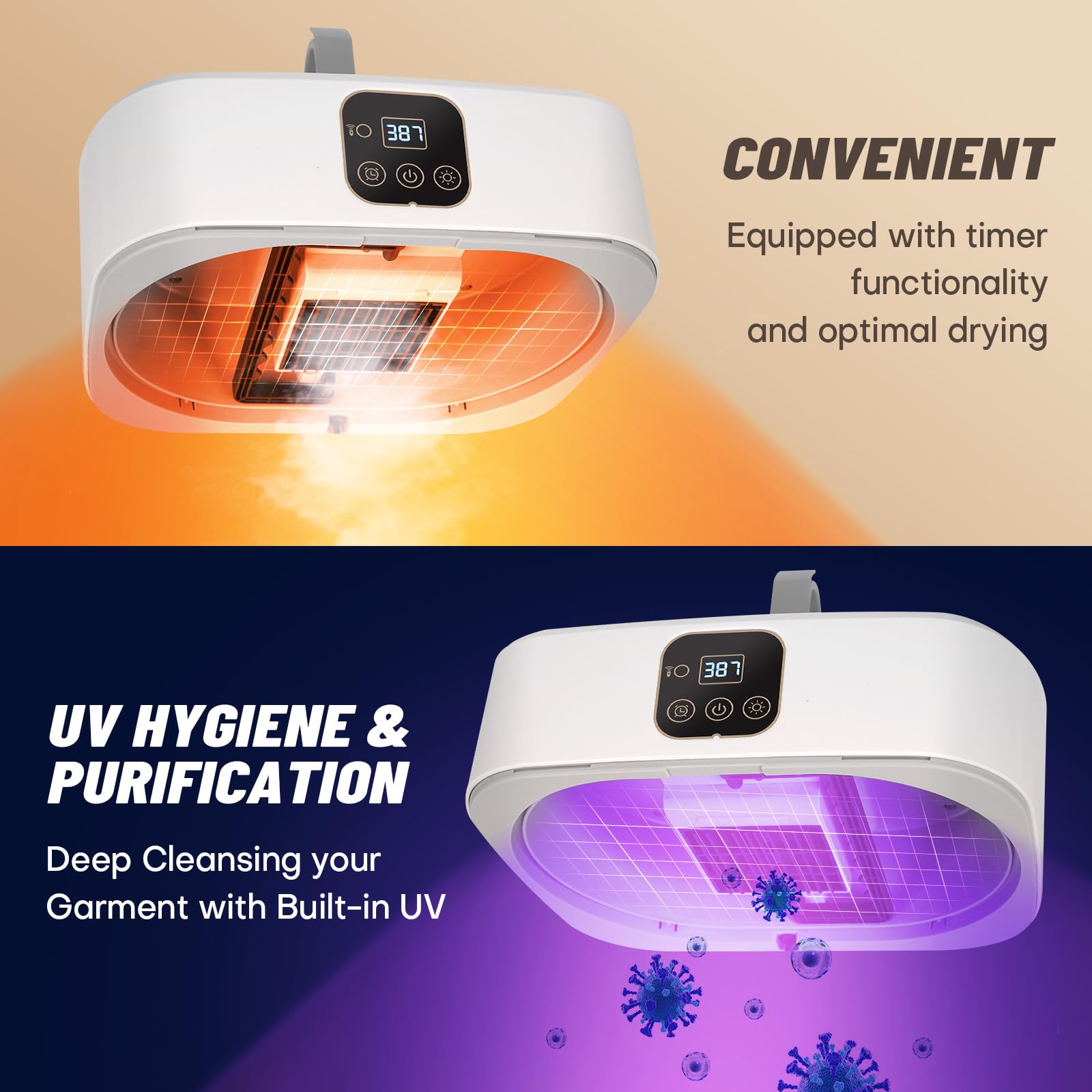 Portable Clothes Dryer,Mini Laundry Dryers with Remote Control, Small Compact Foldable Electric Drying Machine with Dry Bag for Travel,RV, Home,Apartment