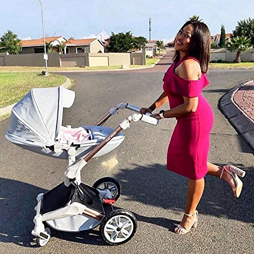 Hot Mom Luxury 360 Degree Rotation Baby Stroller and Electric Baby Swing