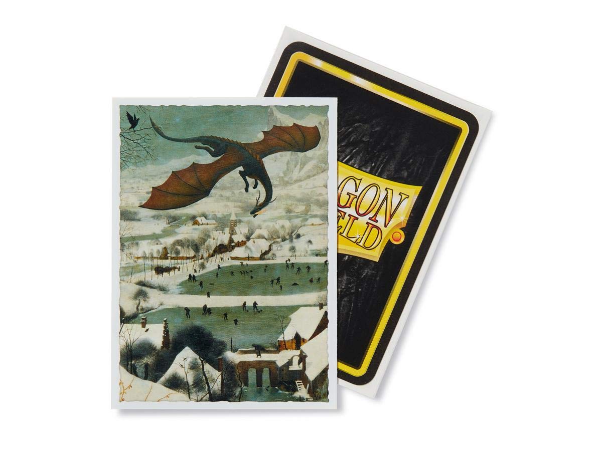 Dragon Shield Standard Size Classic Art Sleeves – 100 Count (Hunters in The Snow)