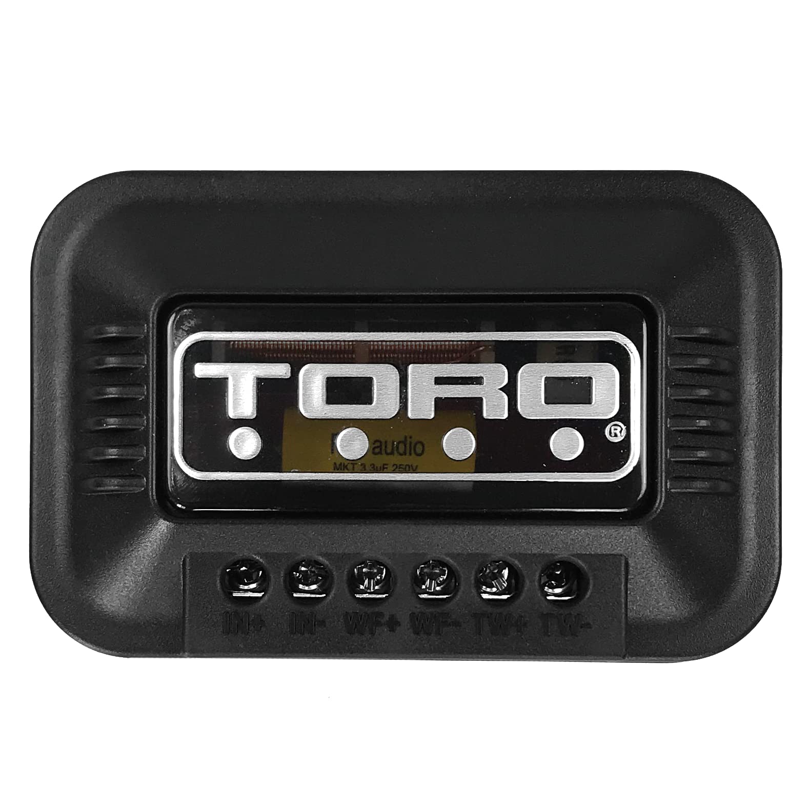 TORO TECH β F6K, 6.5 Inch Component Car Speaker Set - 200 Watt MAX / 100 Watts RMS, 13mm Ferro Fluid Tweeters, 4 Ohm, 1β KSV Voice Coils. Two Speakers, 2 Tweeters, 2 Crossovers, 2 Grills(Sold As Pair)
