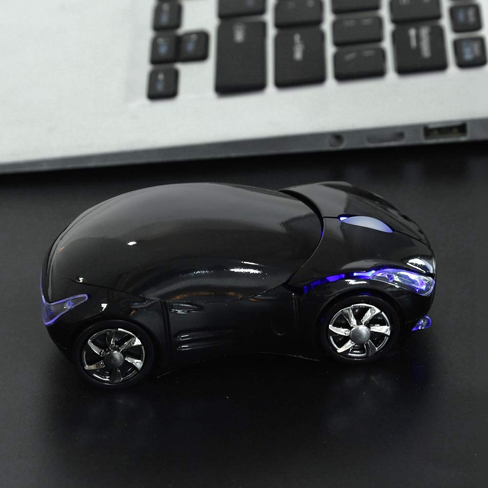 Zerone 2.4GHz Mouse, Portable Optical Mouse 1600DPI for/Android/ME/Windows PC/Tablet Gaming Office (Black)