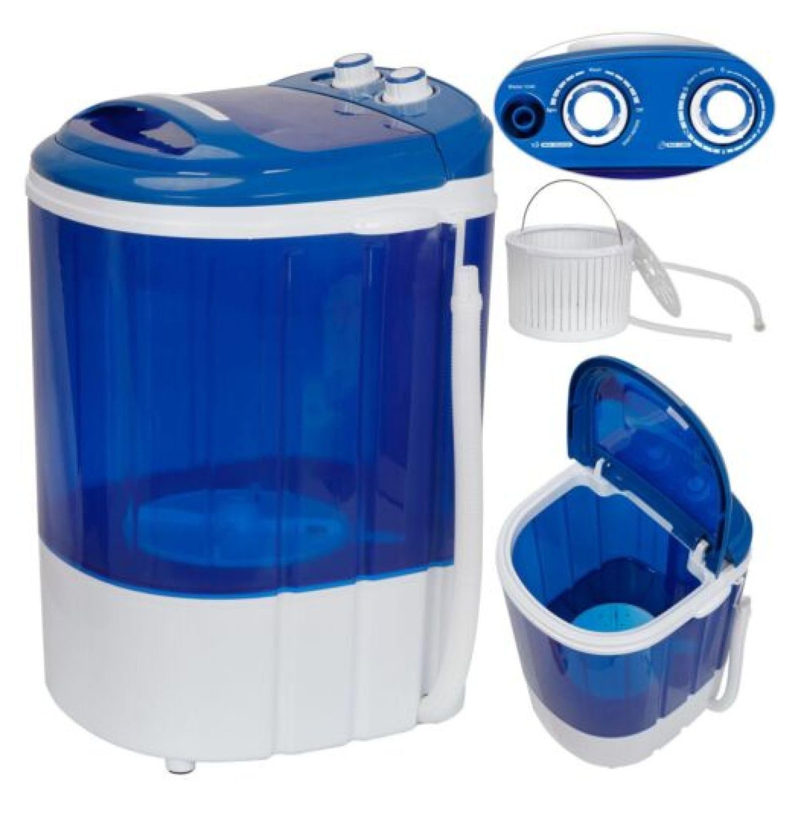 Portable washing machine, Mini Washer,9L upgraded large capacity foldable Washer. Deep cleaning of underwear, baby clothes and other small clothes.Suitable for apartments, dormitories, hotels