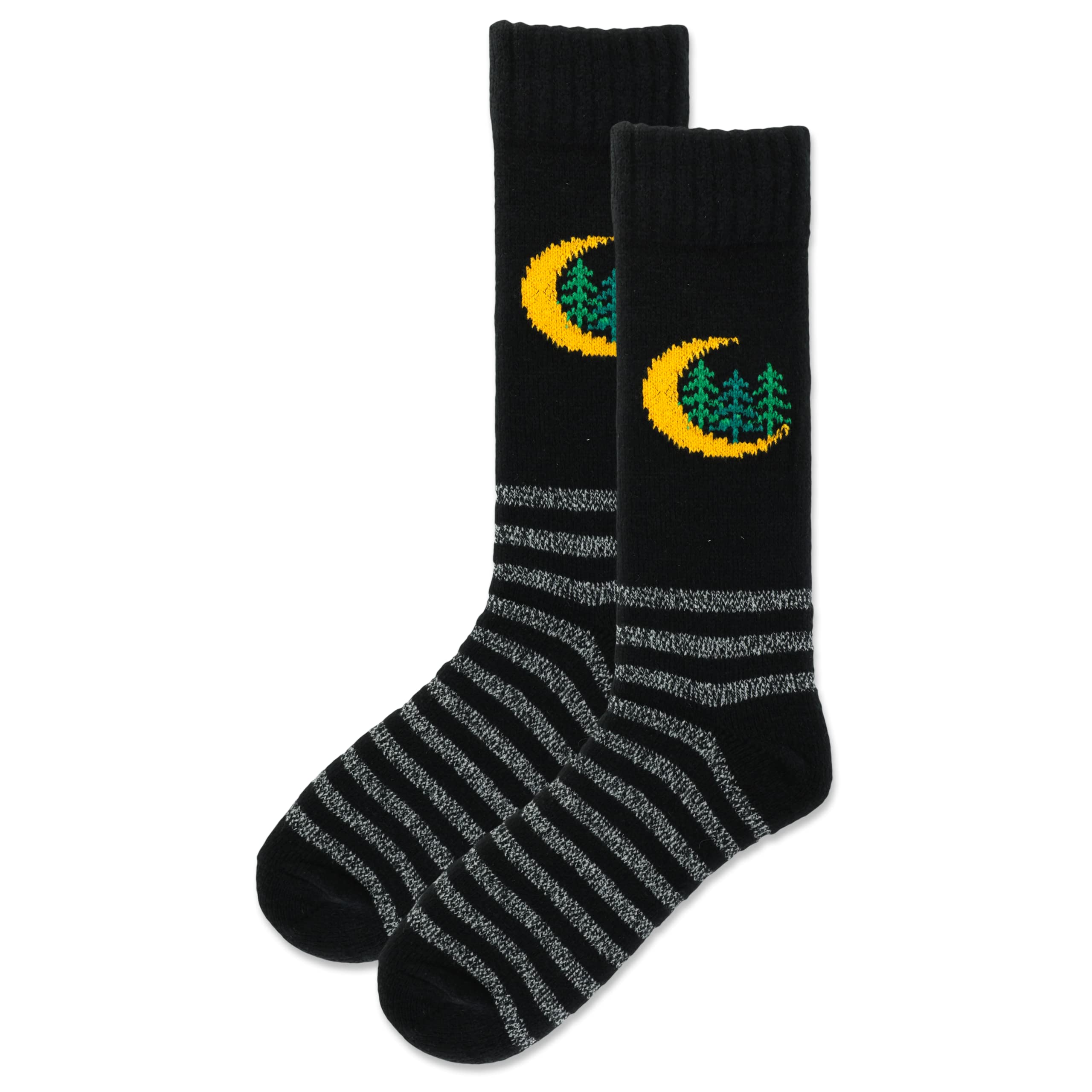 Hot Sox Men's Moon Boot Socks 1 Pair, Black, Men's 10-13 Shoe