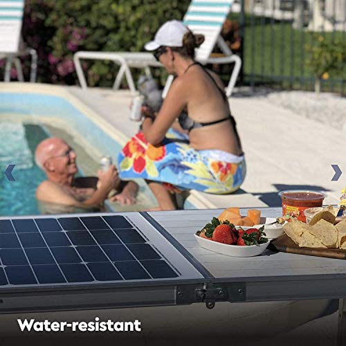 GOSUN Chill Solar Cooler + SolarTable 60 & PowerBank+ | ISolar Powered Cooler, Wheels & Portable Foldable Solar Table |Solar Power Charger