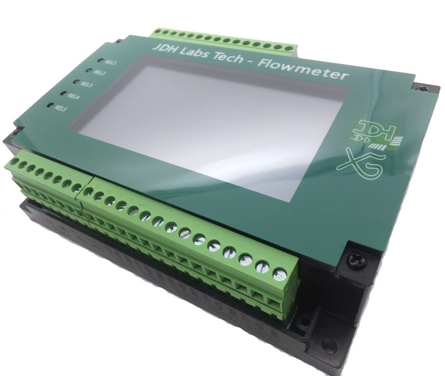 Flow Meter Liter/Gallon Counter Totalizer X5-5 Sensors 5 Alarms