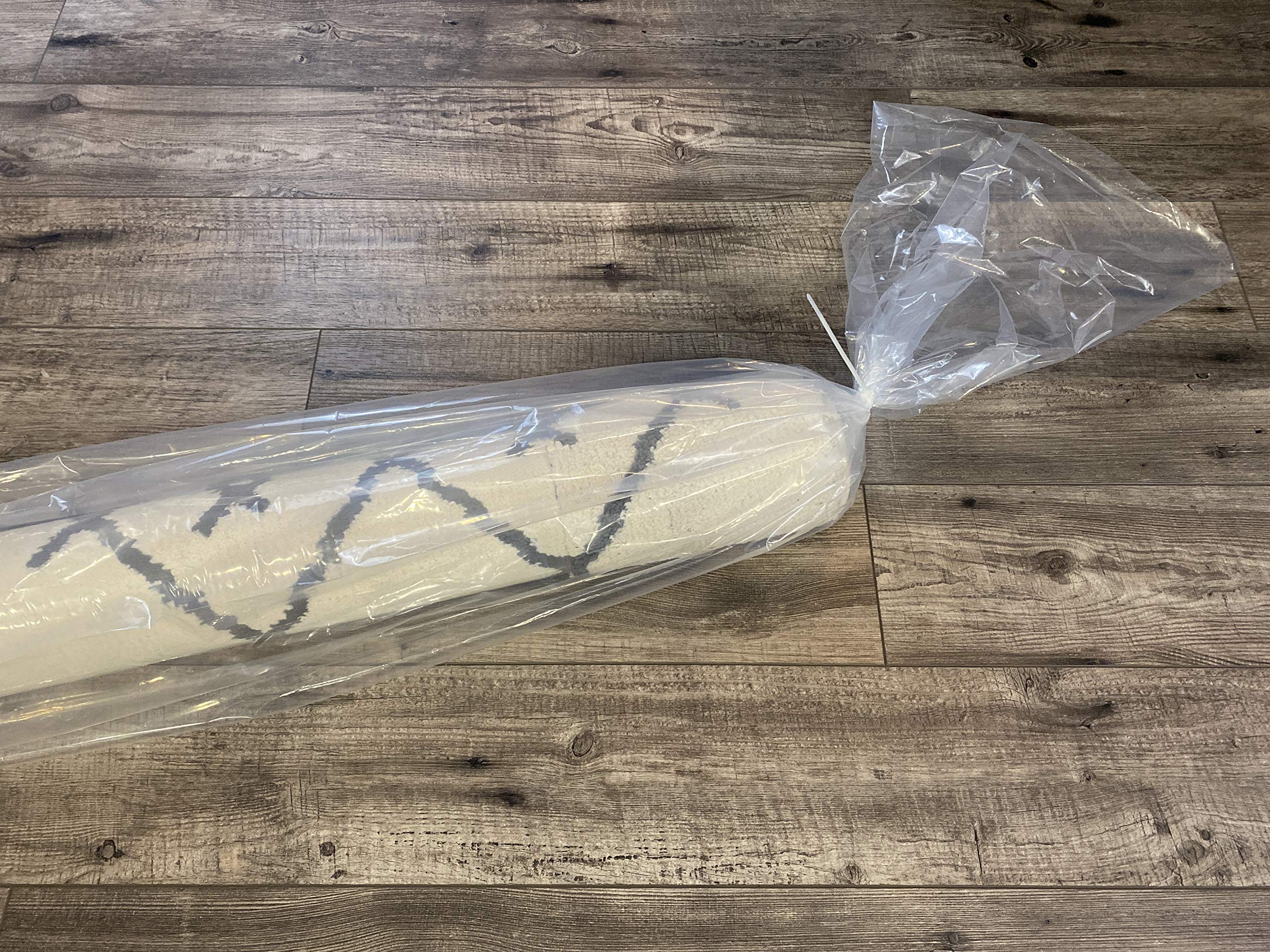 Rug Storage Bag and Zip Tie - NO Vent Holes - Heavy Duty - Giant Size Fits Rugs up to 9'x12' - Protects Rolled Rugs for Moving or Storage