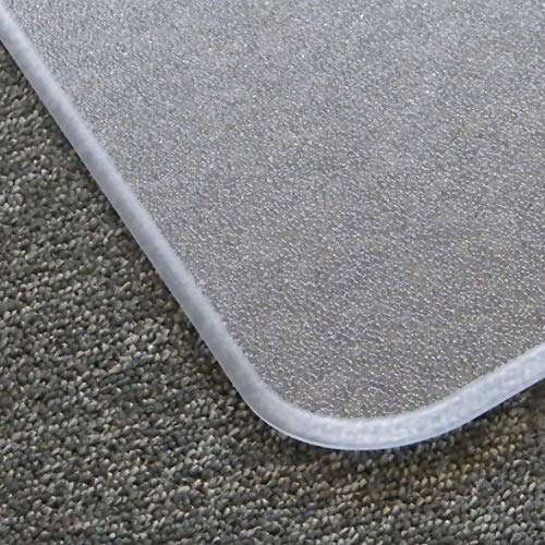 Floortex Cleartex Megamat Heavy-Duty Polycarbonate Mat for Hard Floor/All Carpet, 46 X 53, Clear