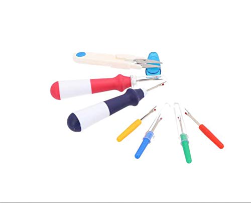Ehhyson 7PCS Upgrade Sewing Seam Ripper, 2 Big and 4 Small Crafting Removing Threads and 1 Scissors Sititch Rippers for Sewing