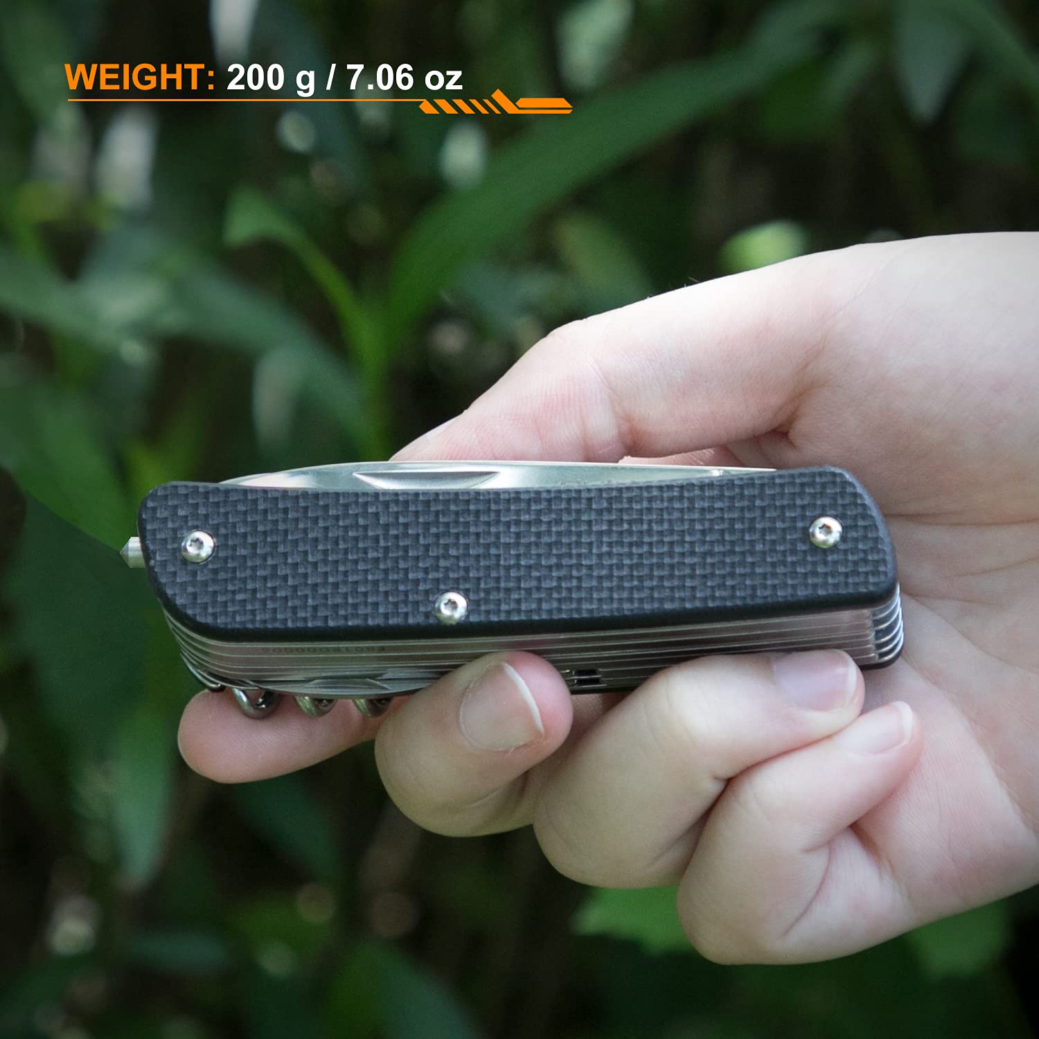 Ruike Multifunctional Knive, Black, G10 (M61-B)