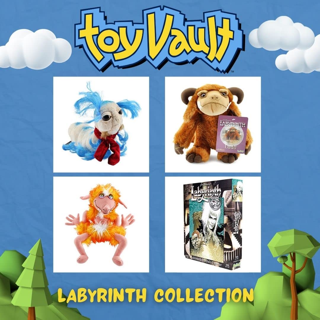 Toy Vault Labyrinth Mini Worm Plush; Stuffed Animal Toy from Jim Henson's Classic The Labyrinth Movie