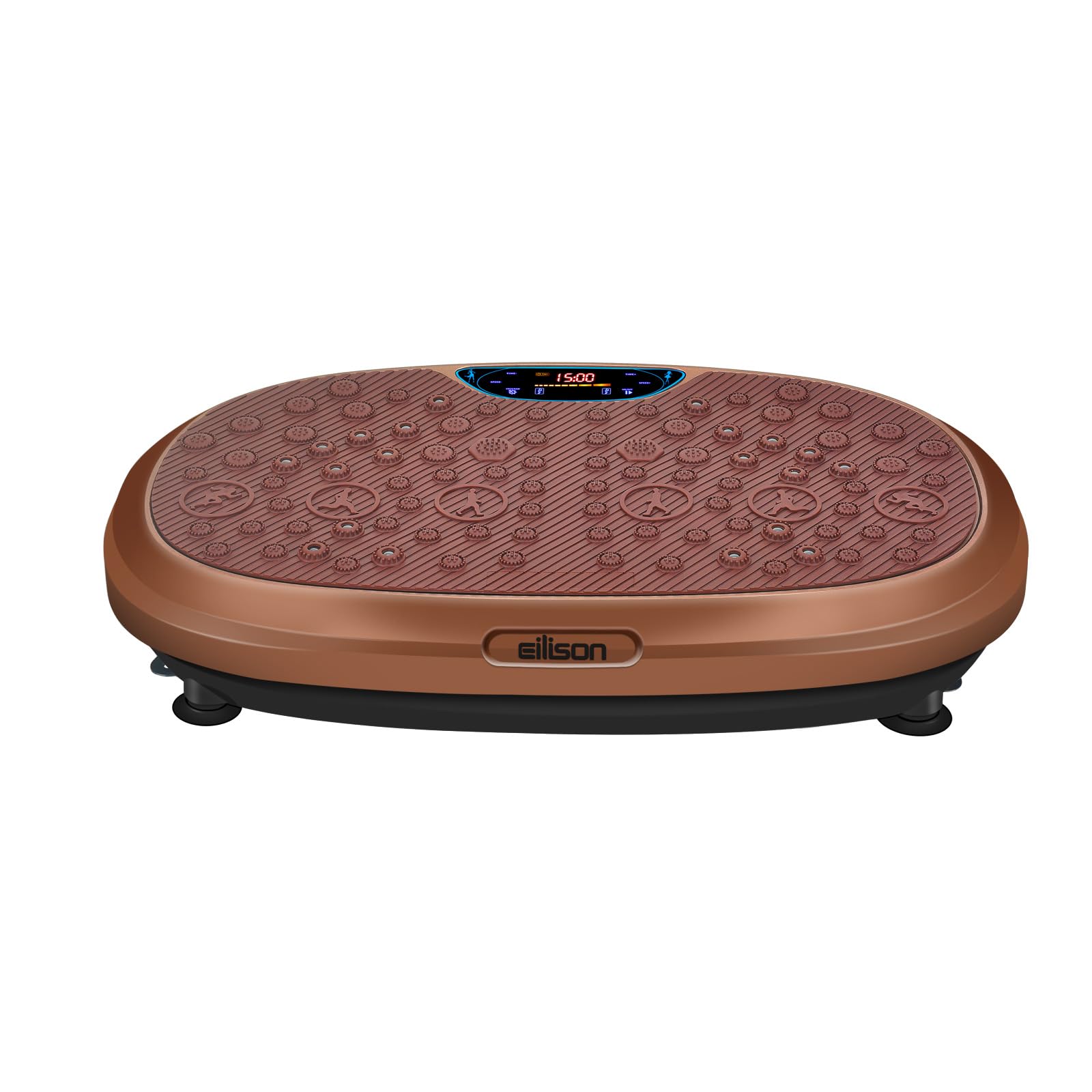 EILISON FitMax 3D XL Vibration Plate Exercise Machine - Whole Body Workout Vibration Fitness Platform w/Loop Bands - Home Workout for Lymphatic Drainage Machine for Weight Loss, Wellness, Recovery