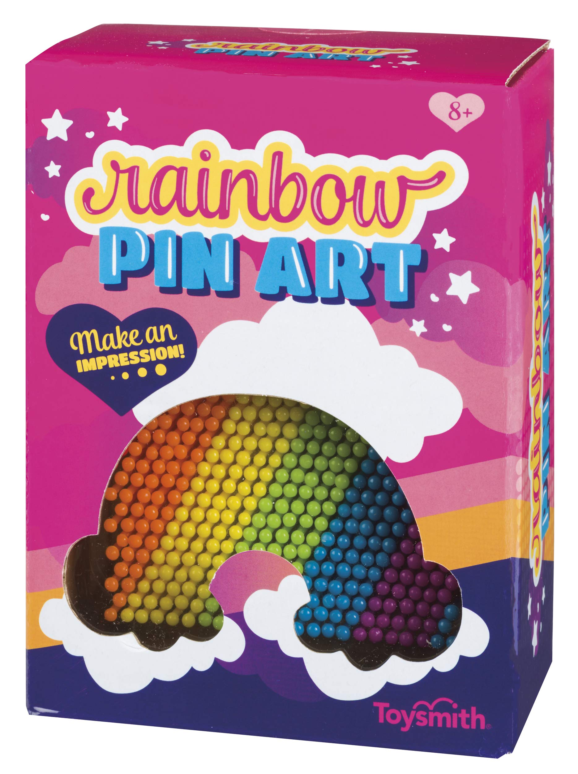 Toysmith Colorful Rainbow Pin Art, Girls Boys, Room Decor Desk Toy