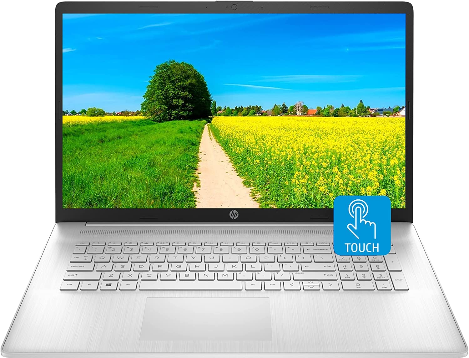 HP 2022 Newest 17z Laptop, 17.3'' HD+ Touchscreen, AMD Ryzen 3 5300U Processor, 16GB DDR4 RAM, 512GB PCIe NVMe SSD, HDMI, USB Type-C, Wi-Fi 5, Bluetooth, Windows 11 Home, Silver