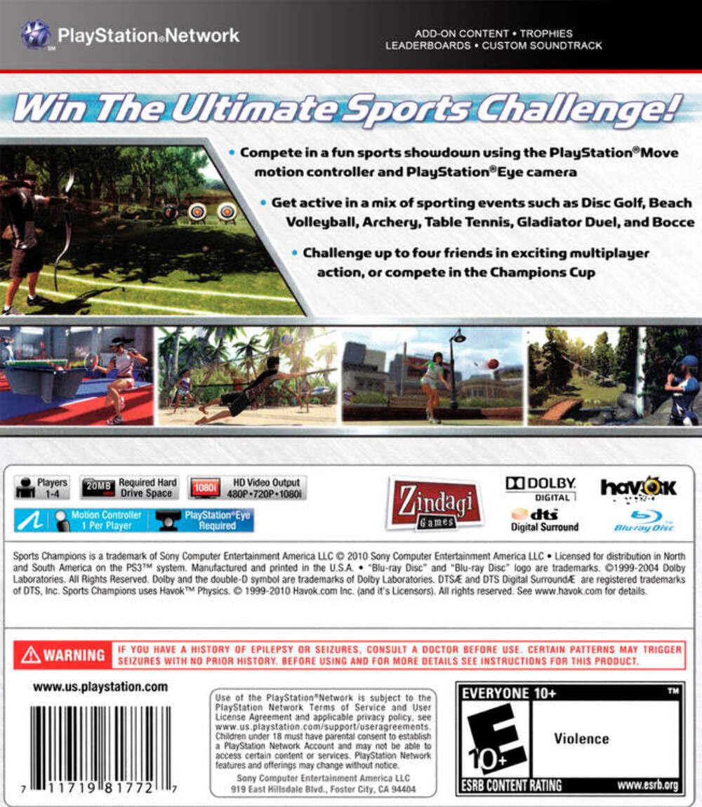 Sports Champions - Playstation 3