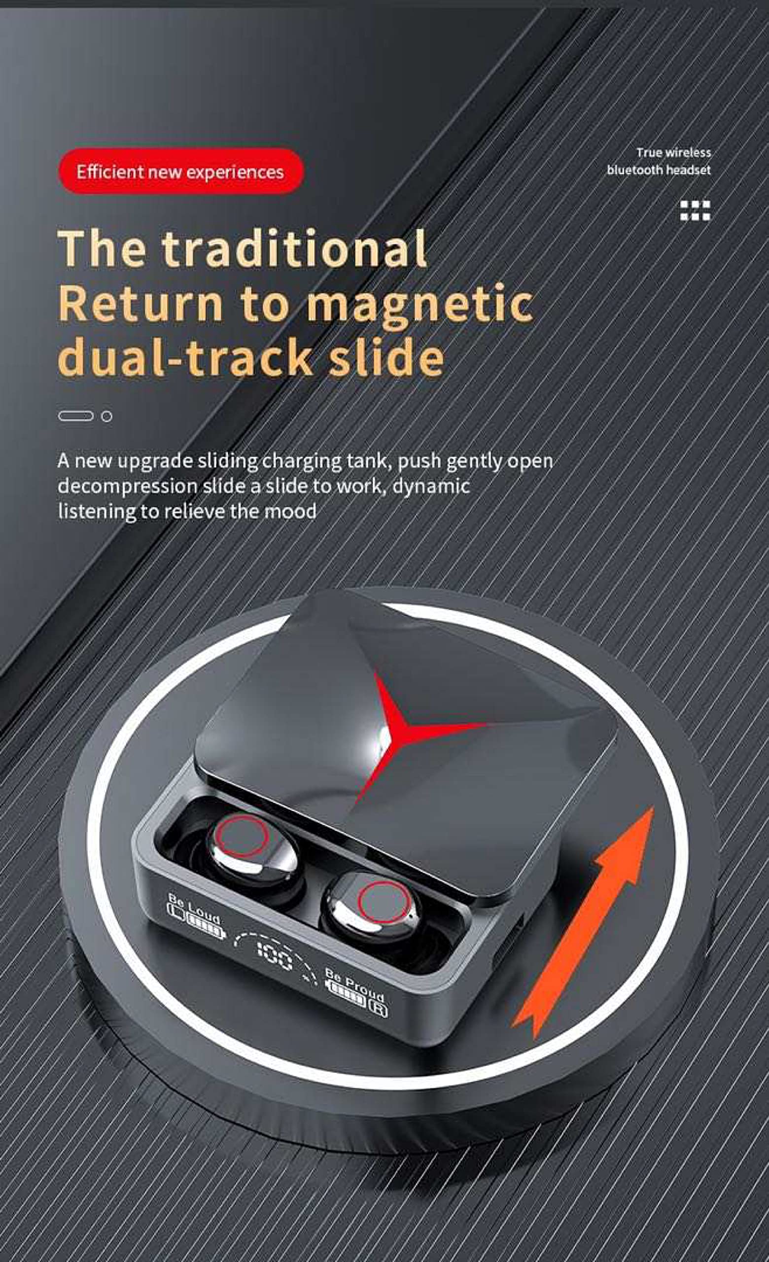 Gaming Headset Bluetooth Earphone with Mic Bass Audio Stereo HiFi TWS True M90 Wireless Earbuds Sports LED Headphones auriculare