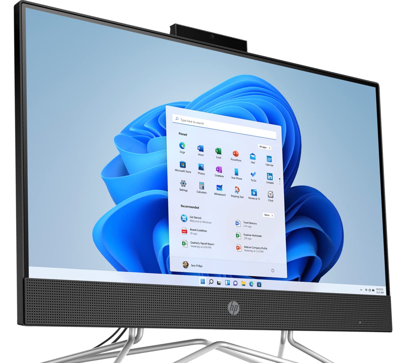 HP All-in-One 24 23.8" 60Hz FHD IPS Desktop PC, 11th Gen (Intel i5-1135G7 4-Core, 8GB RAM, 256GB SSD + 1TB HDD, Intel Iris Xe, AC WiFi, Bluetooth 5.1, HD Webcam, HDMI, Win 11 Home) with Hub