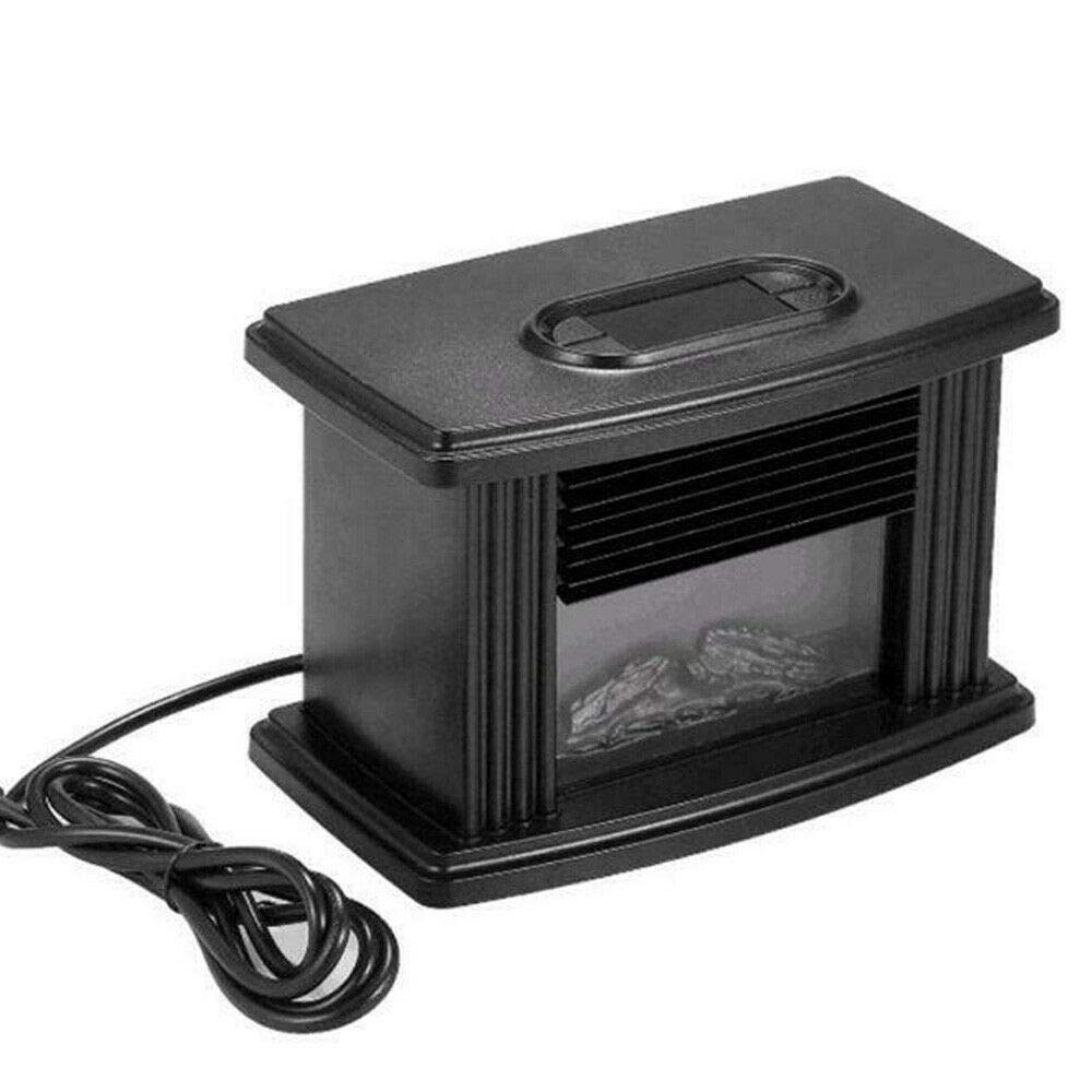Electric Fireplace, 1000w Portable Electric Fireplace Stove Heater Freestanding 3D Flame Log Burner Warmer with 3 Speed Adjustable for Indoor Use