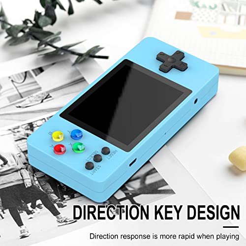 Handheld Game Console,Retro Video Game Console Handheld Systems,Portable Game Console for Kids,500 Classic Games Rechargeable Battery Support TV Connection (Green, 2.4 Inch Singles Without Handles)