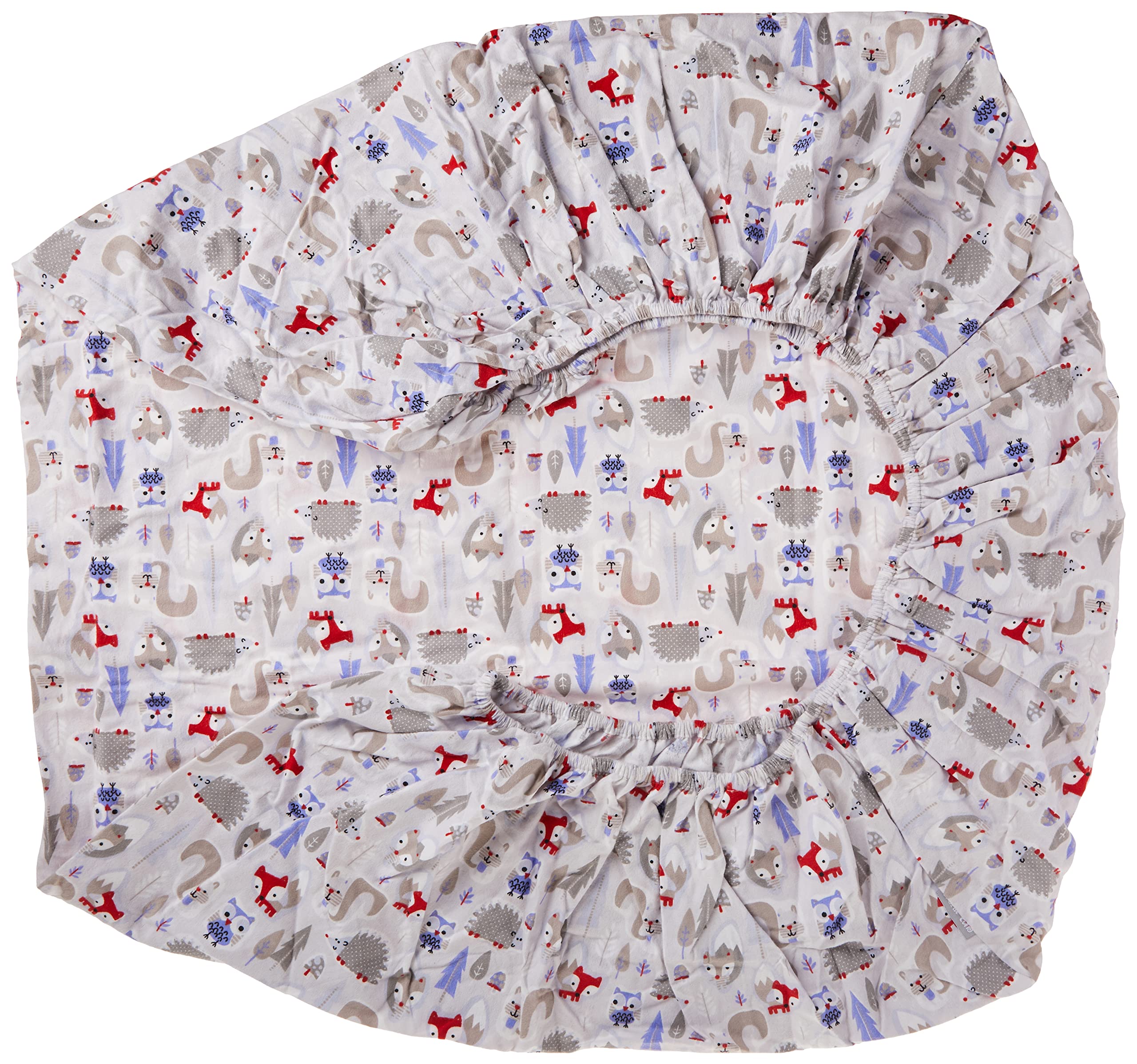 Winter Park Fitted Crib Sheet - 100% Cotton; White, Tan, Gray, Pink, Orange, Blue, Yellow, Brown; Fully Elasticized; 10-Inch Pockets; Fits Standard Crib Mattress 28 in x 52 in;
