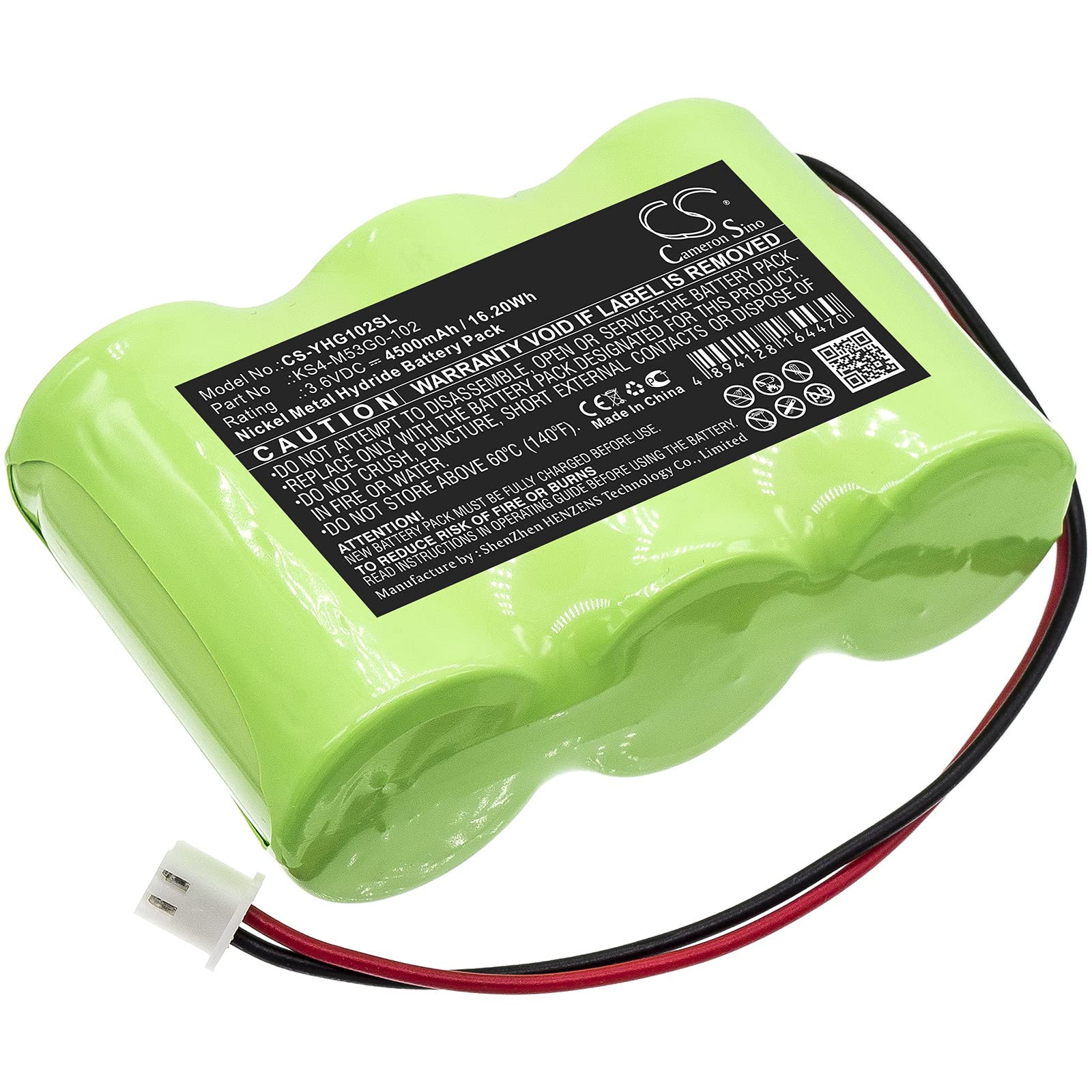 GYMSO Battery Replacement for Yamaha QRCX Robot Controllers, RCX142, RCX142 Robot Controllers, RCX143, RCX143 Robot Controllers 4500mAh
