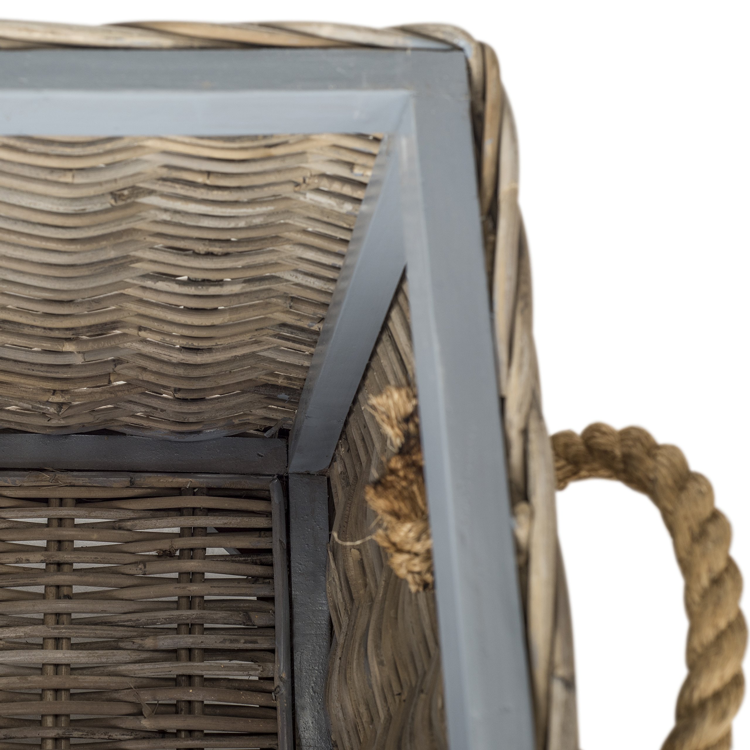 Safavieh Home Collection Salim Grey Rattan Storage Trunk