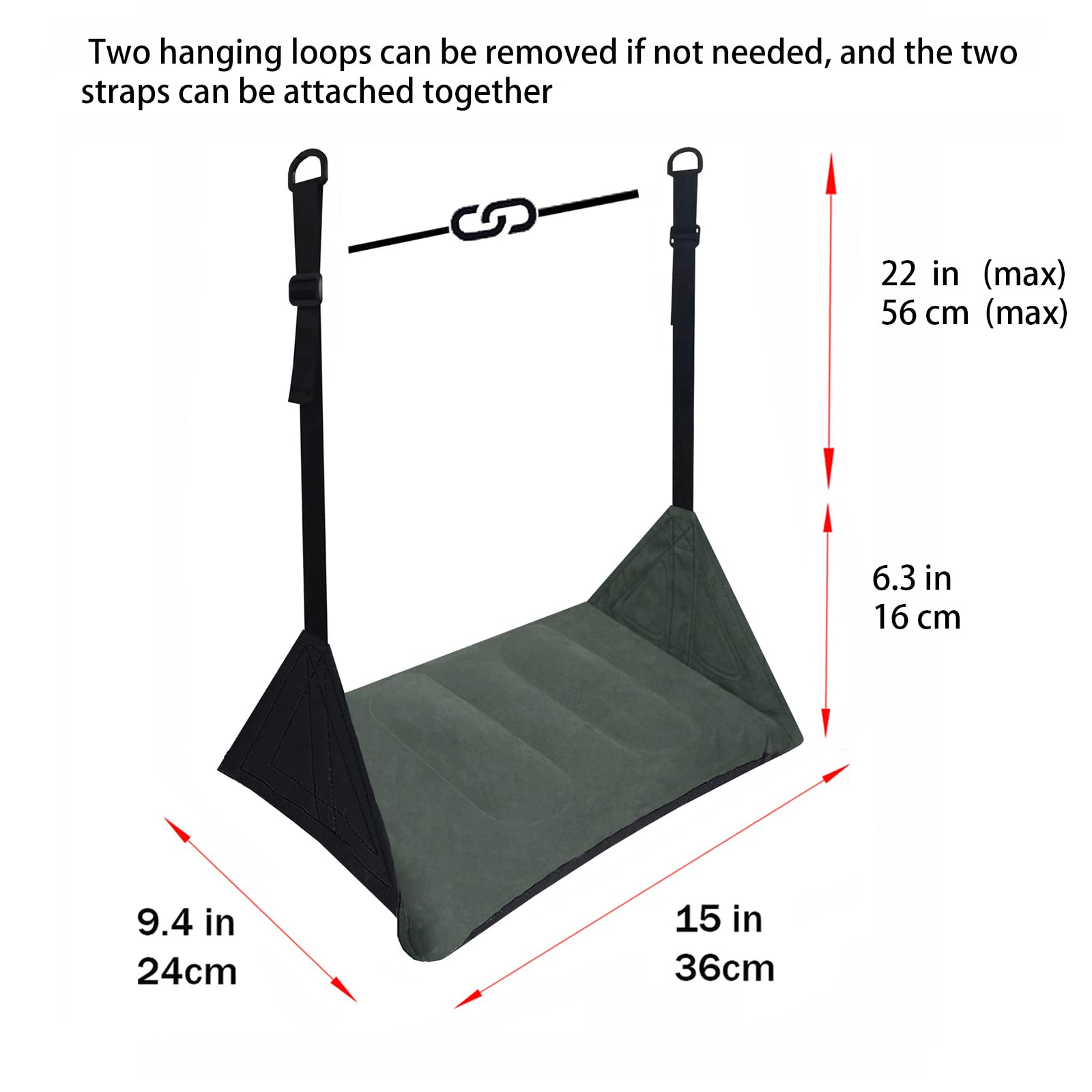 Foot Rest Under Desk Foot Rest for Under Desk at Work Inflatable, Adjustable and Portable,Suitable for Office and Travel, Gray (348q543553)