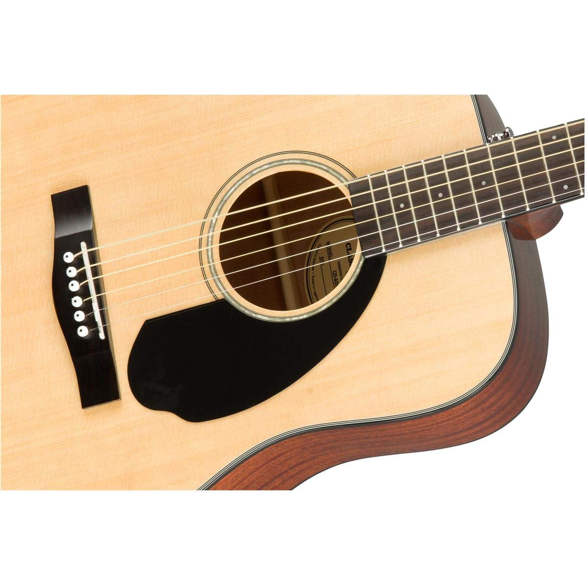 Fender CD-60S Dreadnought Acoustic Guitar, with 2-Year Warranty, Natural