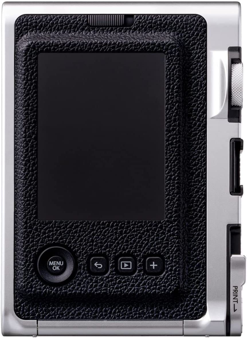 Fujifilm Instax Mini EVO Hybrid Instant Film Camera (Black) (16745183) Bundle with 40 Instant Film Sheets + 32GB Memory Card + Small Padded Case + SD Card Reader + Microfiber Cleaning Cloth