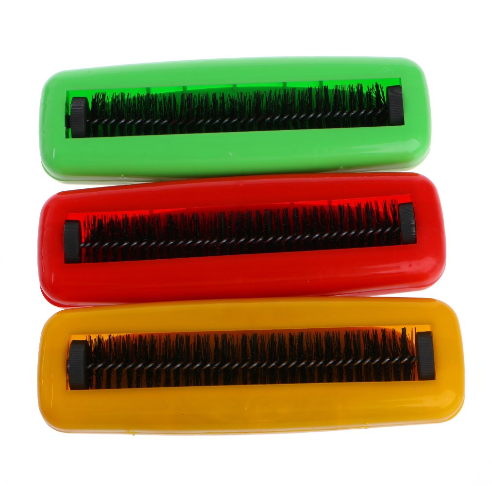XISAOK Plastic Sweeper Carpet Table Single Brush Dirt Crumb Collector Cleaner Roller