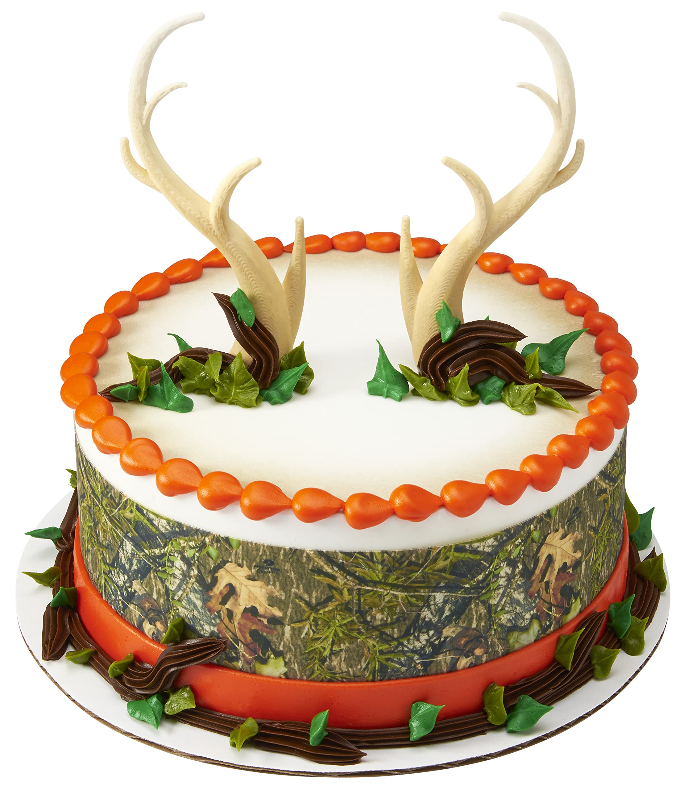 DecoSet® ANTLERS CREATIONS Cake Topper for Birthdays and Parties, DecoPac Cake Decorating 2-Pc Decorations Set