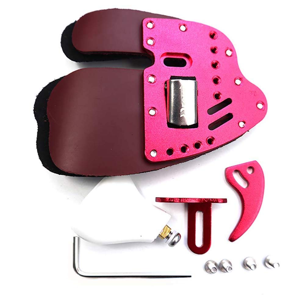 DECUT Archery Finger Tab HOCKII Right Handed Archery Finger Guard Protection Pad Glove Tab for Bow Finger Protector