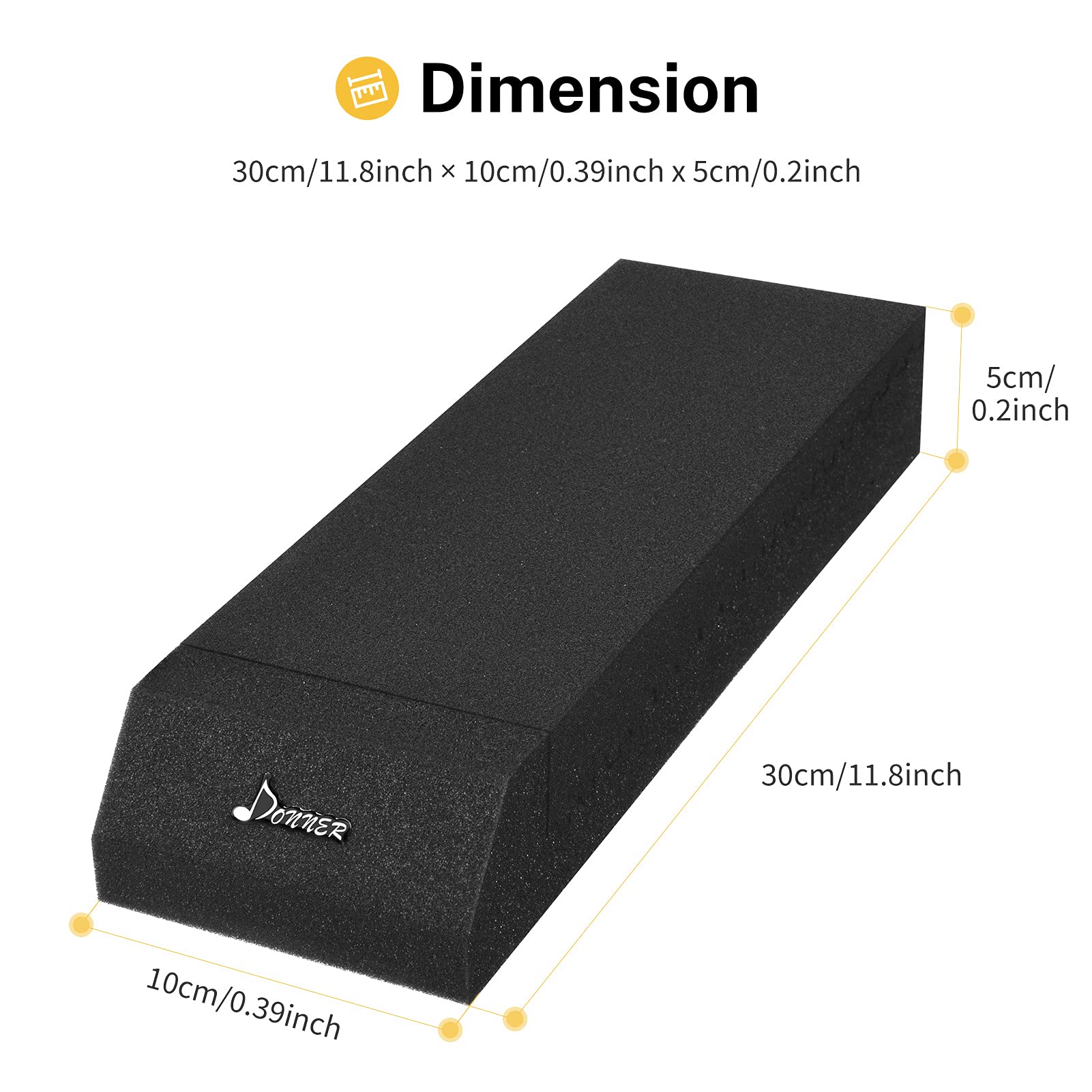 Donner Studio Monitor Isolation Pads, 4 Packs Foam Studio Monitor Pads for 3"-10" Monitors Acoustic Speakers