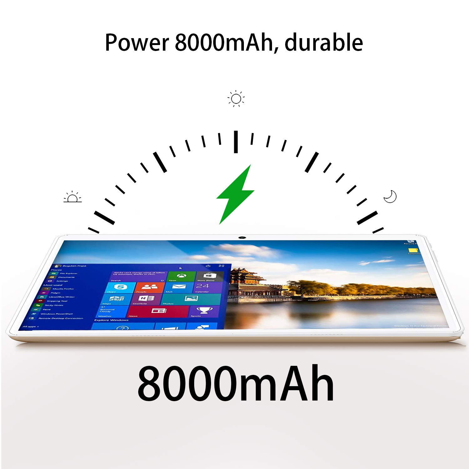 DUODUOGO Tablet 10 Inch Android 10 Tablets, 64GB ROM 128GB Expand,2 in 1 Tablet, Dual 4G Cellular Tablet with Keyboard, 8000mah, 5MP+8MP Camera, Bluetooth,GPS,IPS HD Screen,Wi-Fi Computer Tablet
