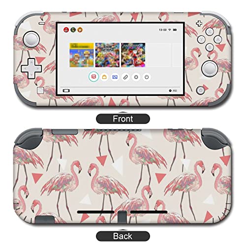Flamingo Patterns Full Protective Skin Cover Design Wrap Decal Sticker Compatible with Switch and Switch Lite