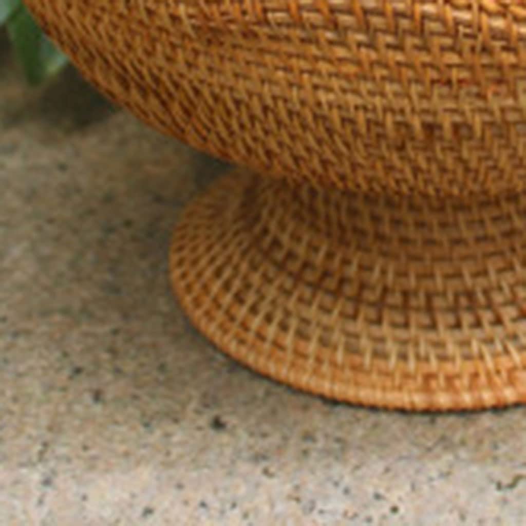 FUKQVOD Simple Fashion Hand-Woven Rattan Tray,Round Brown Natural Decorative Storage Wicker Serving Tray,for Cookies Tea Snacks Fruit Convenience