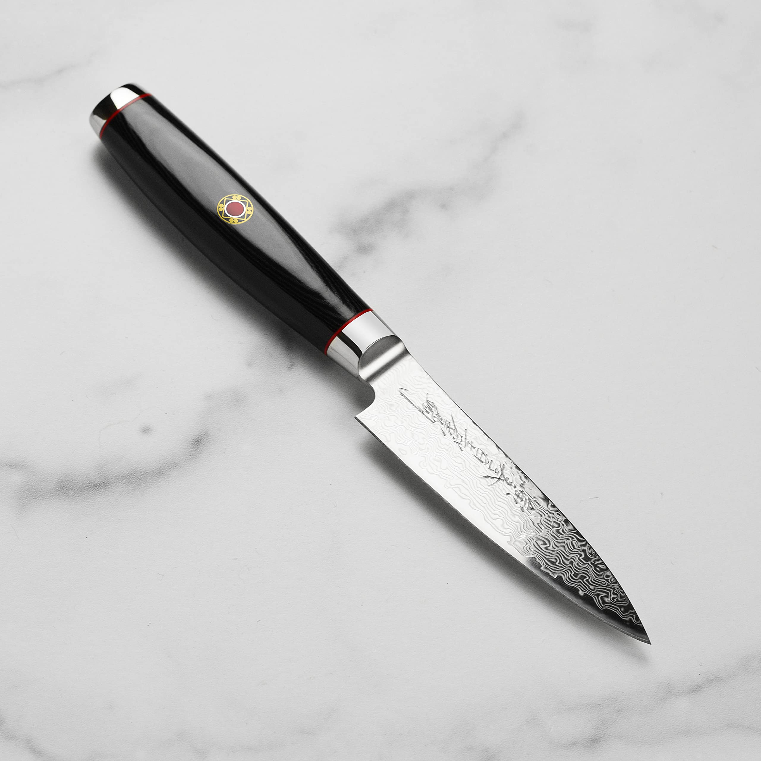 Enso SG2 Paring Knife - Made in Japan - 101 Layer Stainless Damascus, 4"