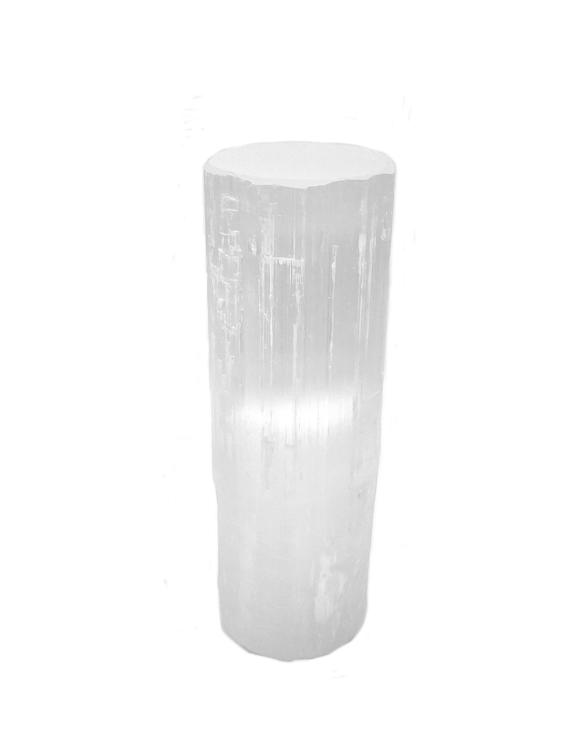 Cuarto Astral Selenite Lamp (8-10lb) Flat top Healing crystal 12 to 14 inches Tall Selenite Tower Made in Morocco Dimmable White Cord and LED Bulb Included