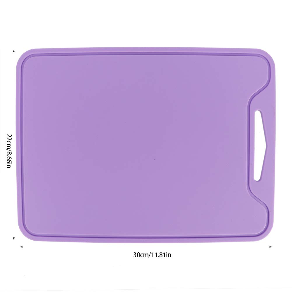 Food Grade Silicone Cutting Board, Flexible Chopping Board for Home Kitchen Use, Purple