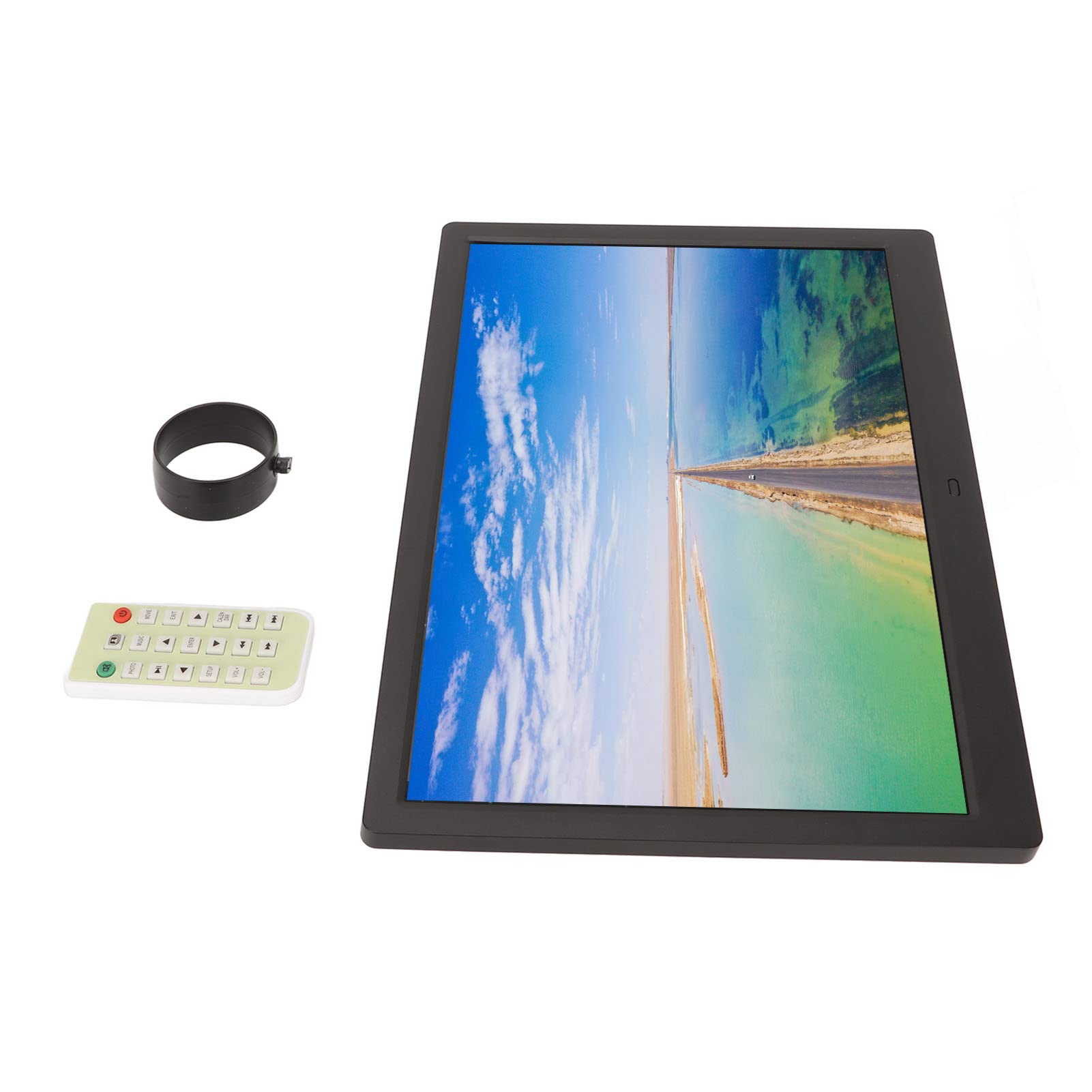 Electronic Picture Frame, HD 1280x800 Large Storage Digital Picture Frame 100‑240V for Music (US Plug)