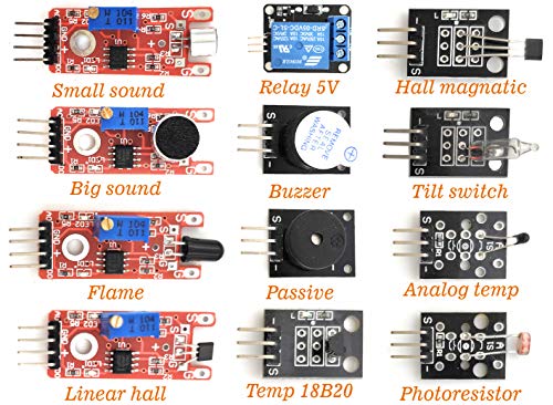 DEYUE 38 in 1 Sensor Module kit for Arduino Rapsberry Pi Project