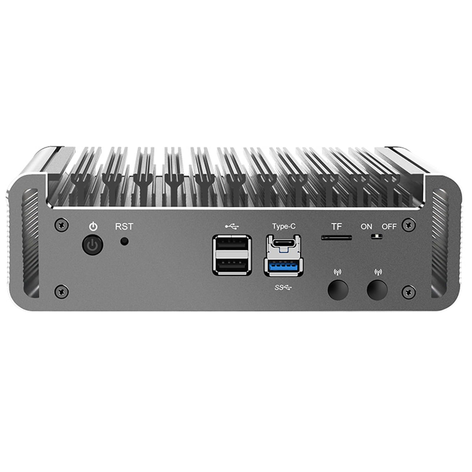 Firewall Micro Appliance, 4 Port i226 2.5GbE LAN Celeron J6413 Fanless Mini PC, 8GB DDR4 256GB NVMe, 5*USB, Type-C/DP/HDMI, AES-NI VPN Router Openwrt Barebone Wi-Fi Slot