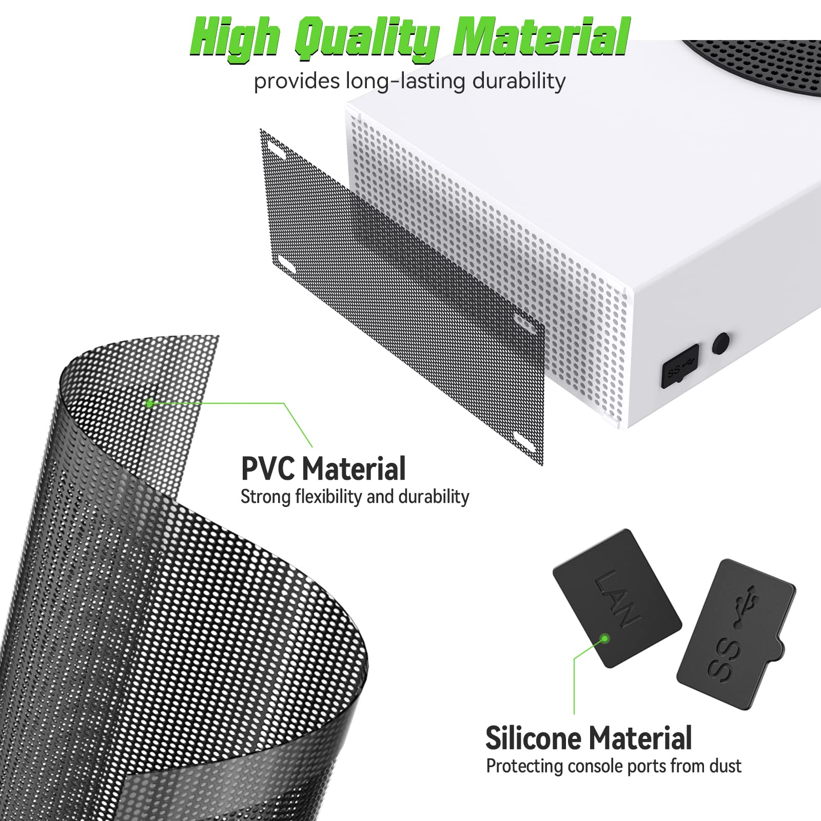 Dust Filter Kit Compatible with Xbox Series S