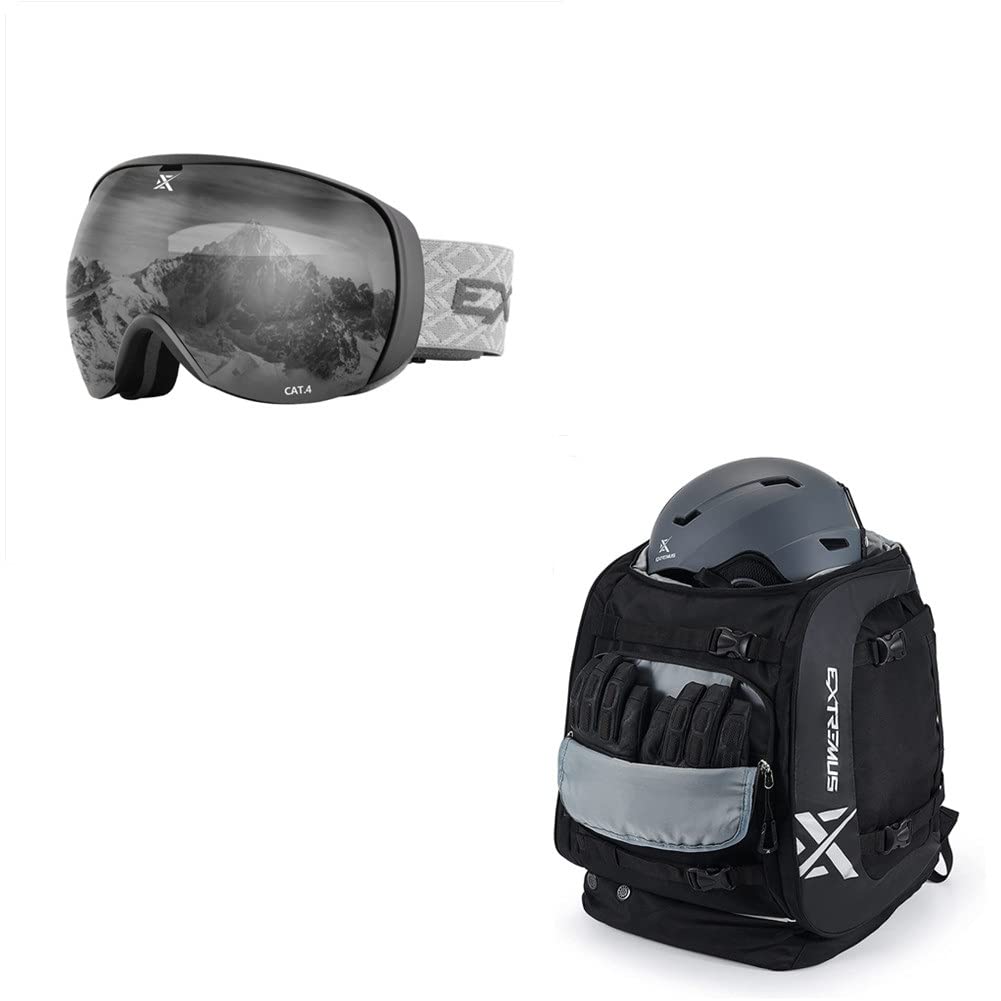 Extremus MilkRun Ski Goggles with Snow Bound Ski Boot Bag
