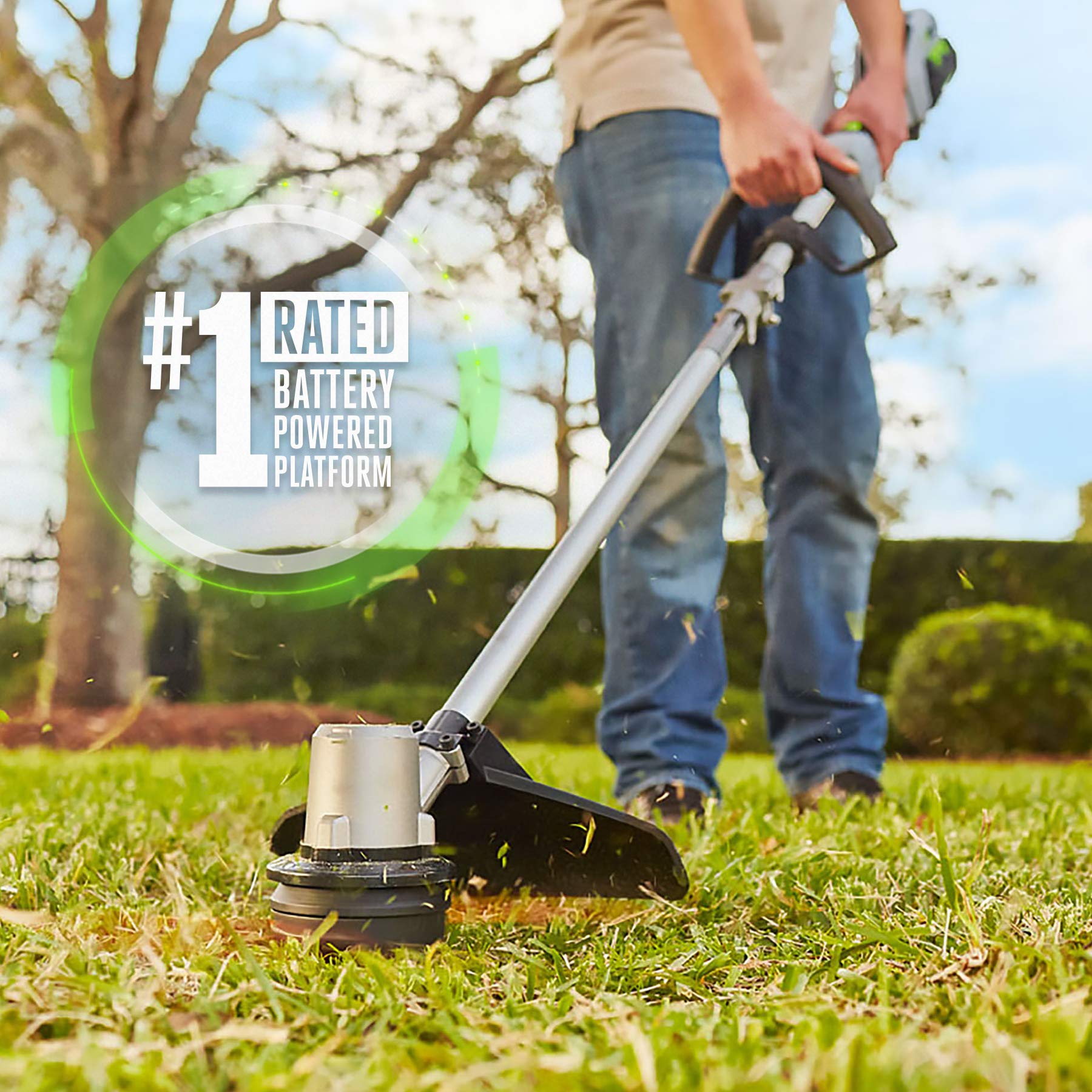 EGO Power+ ST1502LB 15-Inch Cordless String Trimmer & 530CFM Blower Combo Kit with 2.5Ah Battery and Charger Included, Black
