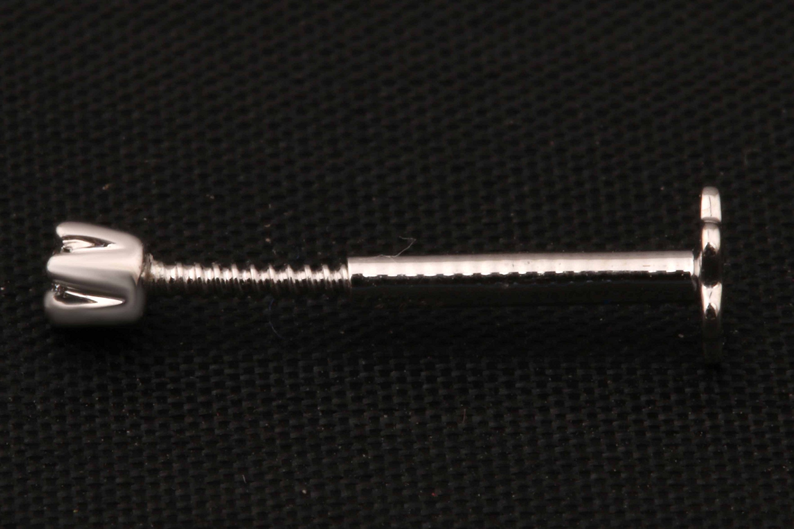 Demira Jewels Handcrafted 14K White Gold Diamond Nose Stud - 6mm Post Length, 1.2mm Thickness, Conflict-Free Diamonds.