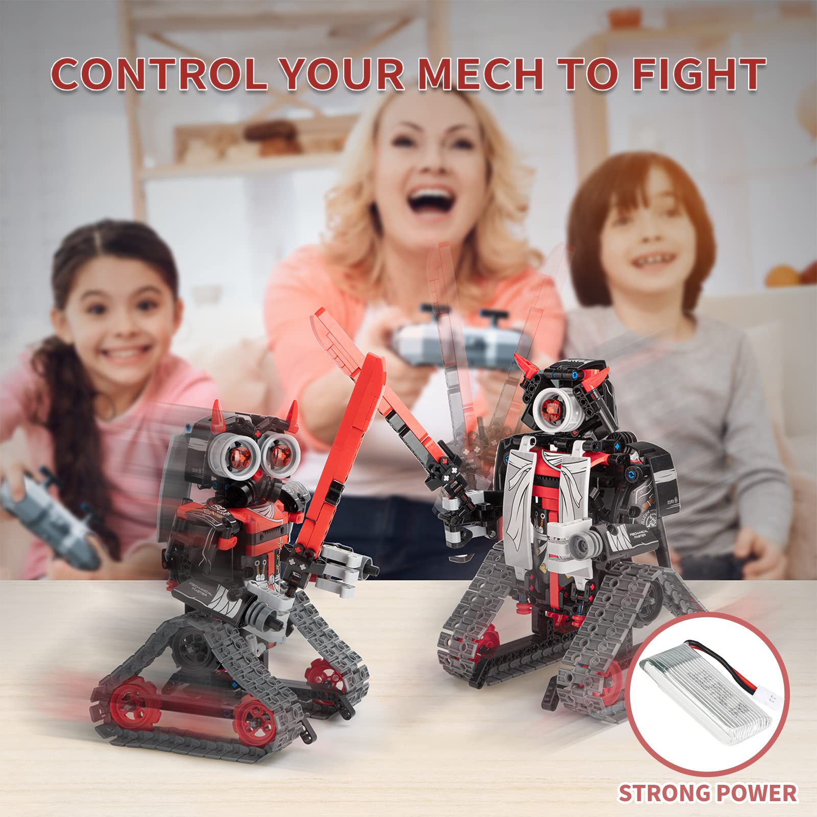 Coplus 5 in 1 STEM Robot Building Kit, APP & Remote Control Samurai/Ninja Go Blocks 419 Pcs, RC Toy for Kids Science Learning, DIY Educational Gift Set for Age 6 7 8 9 10 11 12+ Boys & Girls